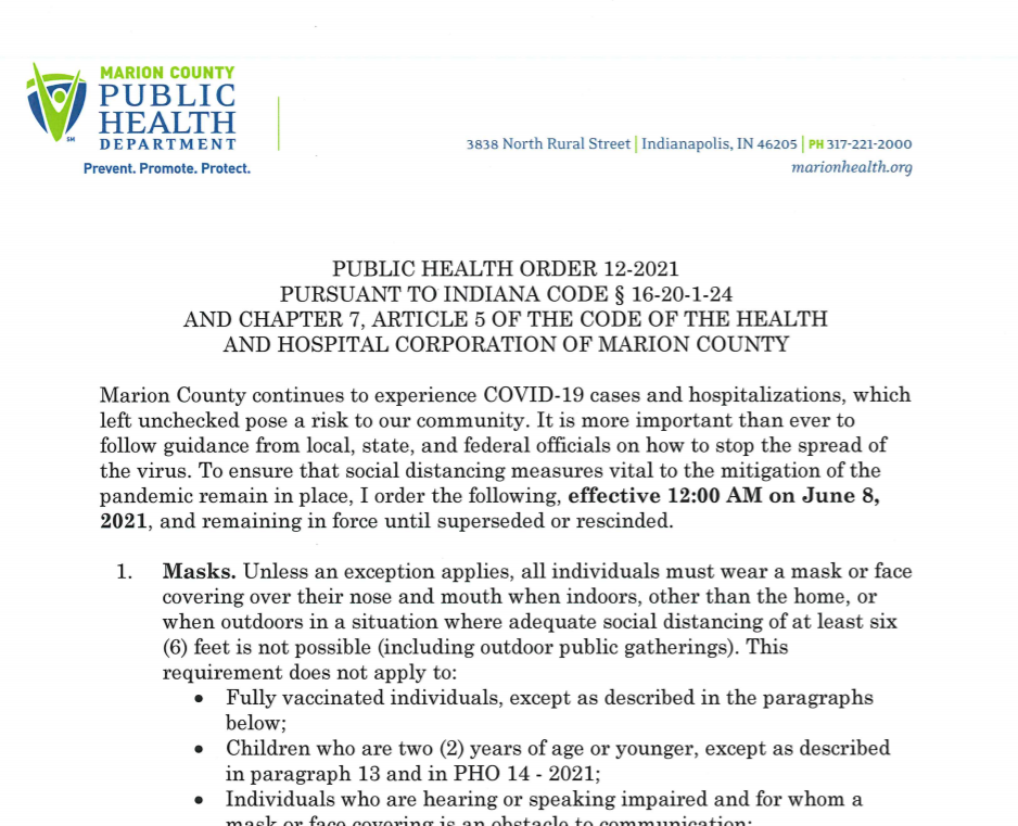 Public Health Orders