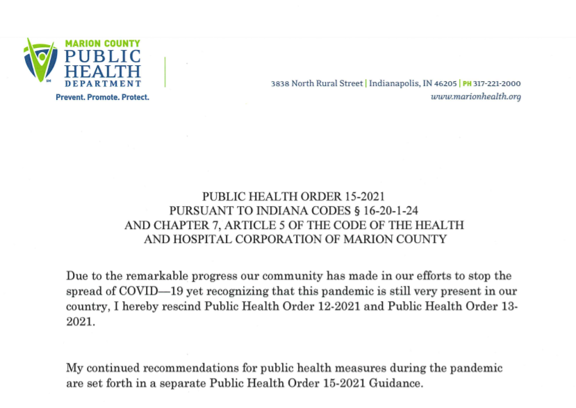 Public Health Orders