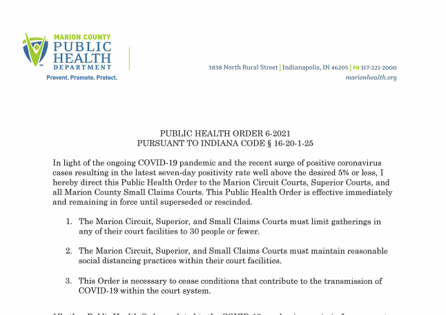 Public Health Orders