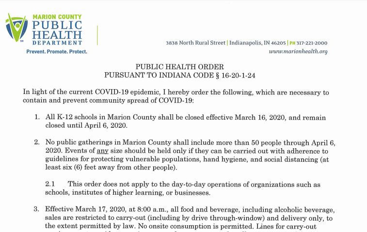 Public Health Orders